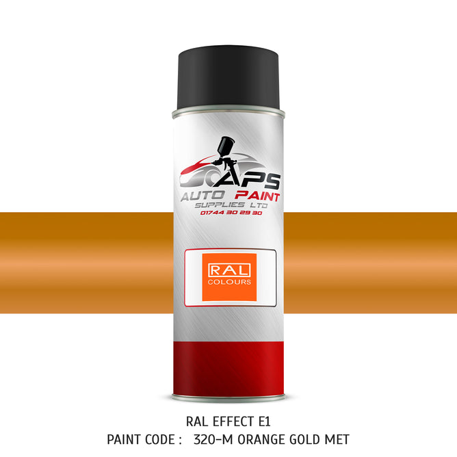 RAL effect paint code 320-M Orange gold metallic