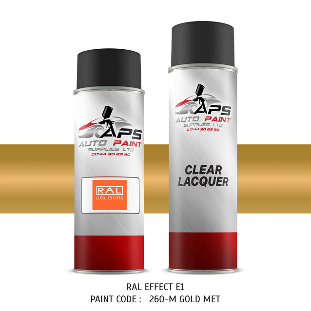 RAL effect paint code 260-M Gold metallic