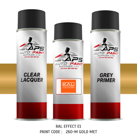 RAL effect paint code 260-M Gold metallic