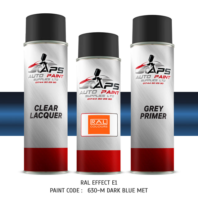 RAL effect paint code 630-M Dark blue metallic