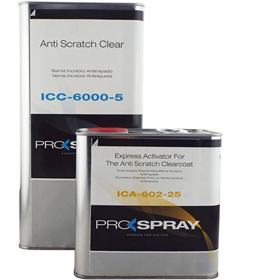 Prospray 2K ICC-6000 2K MS Clearcoat 5L & 2.5L ICA-602 MS Express Hard