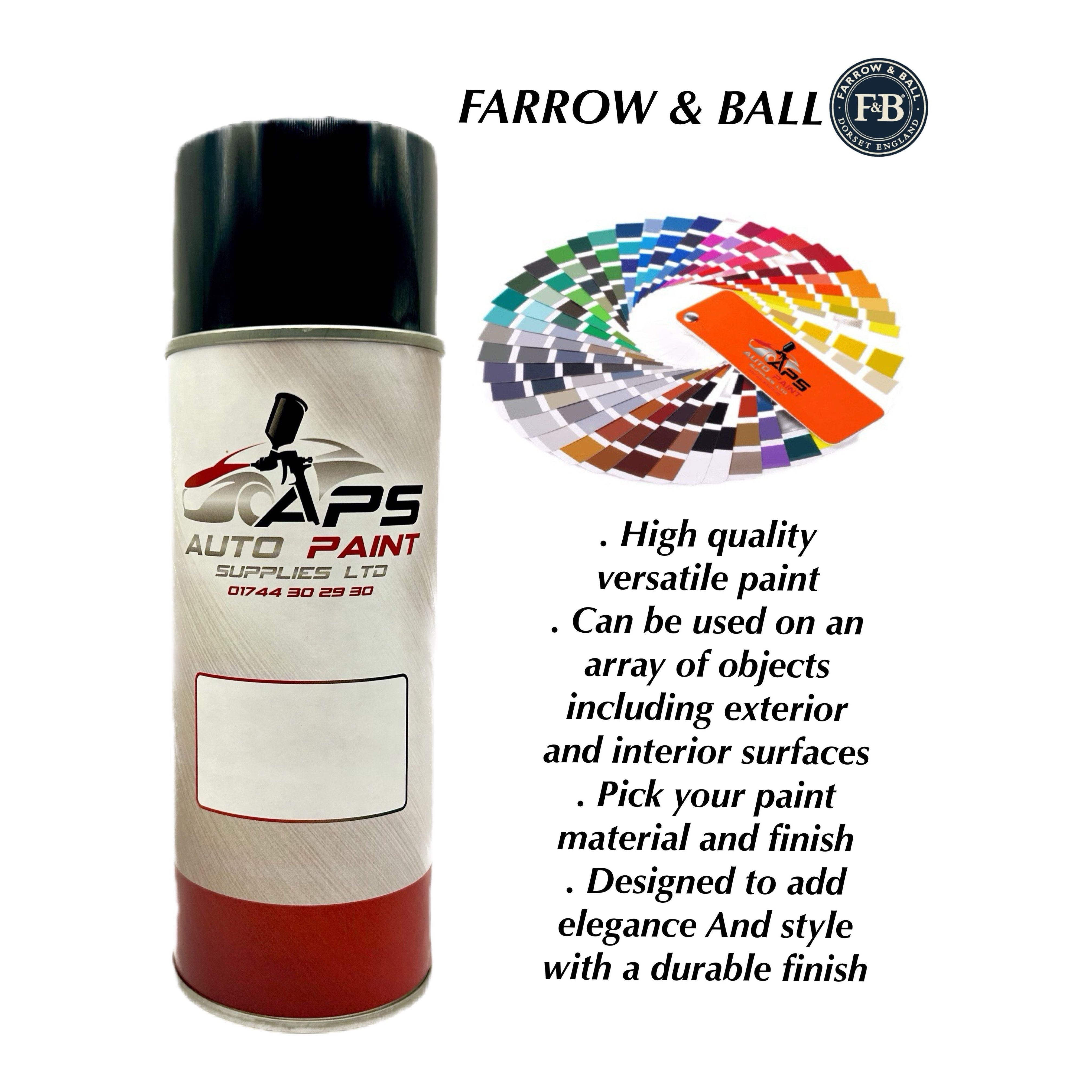 FARROW & BALL COLOURED AEROSOL - CHOOSE BETWEEN PAINT MATERIAL & FINIS