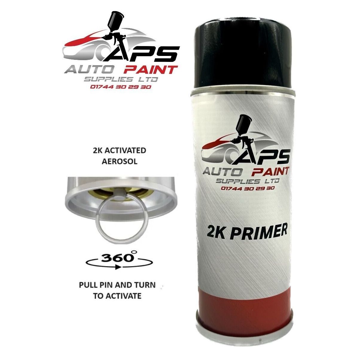 2k Activated Primer 400ml Black/White/Grey