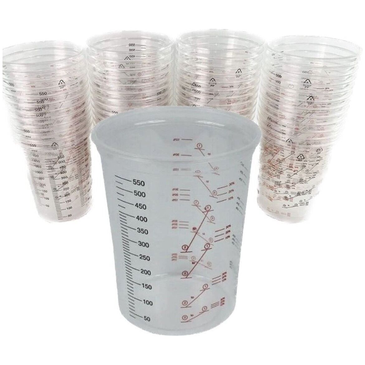 50 Plastic Mixing Cups